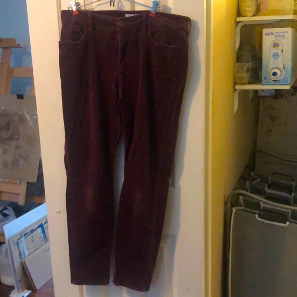 LOFT | Pants & Jumpsuits | Corduroy Maroon Pants | Poshmark